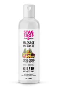 Stag Shop - Massage & Body Oil - Assorted Sizes & Flavors